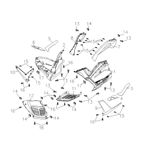 REPUESTOS PARA MOTO TAPA LATERAL IZQUIERDA AUTOMATICA VICTORY BLACK ...