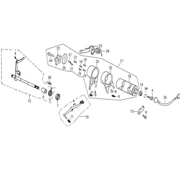 REPUESTOS PARA MOTO SWITCH NEUTRO EJE CAMBIOS-EJE SELECTOR CAMBIOS ...