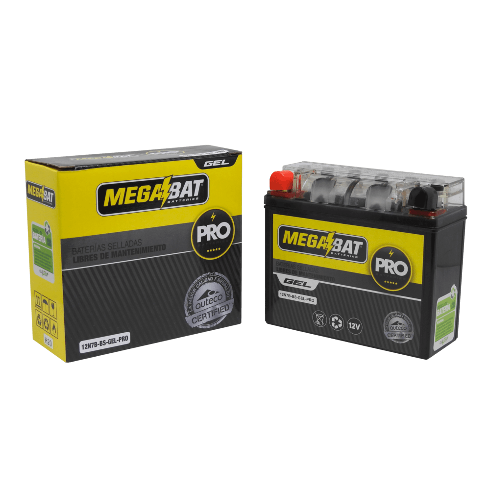 BATERIA MEGABAT PRO 12N7B BS GEL 12V 7AH - Sitio Oficial Auteco
